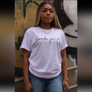 Tops | Remember Your Why Tshirt | Poshmark